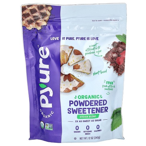Pyure Organic Powdered Sweetener, Stevia Blend, 12 Oz (340 G) : Target
