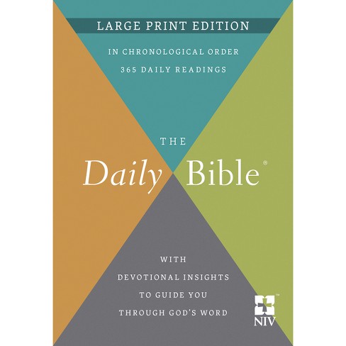 The Daily Bible (niv, Large Print) - By F Lagard Smith (hardcover) : Target