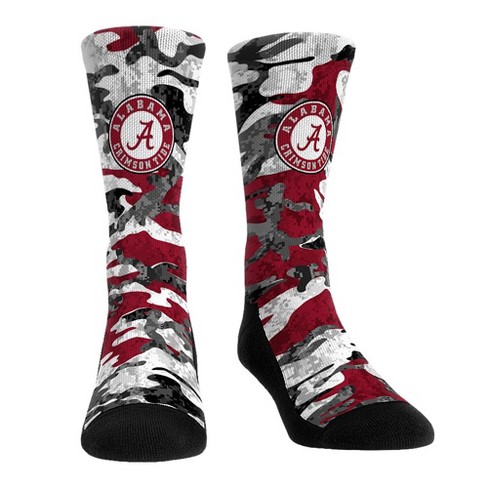 Ncaa Alabama Crimson Tide - What The Camo Rock 'em Socks : Target