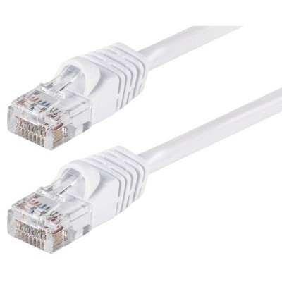 Monoprice Cat5e Ethernet Patch Cable - 100 Feet - White | Network ...