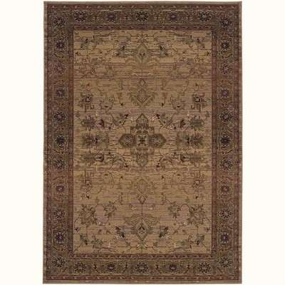 Oriental Weavers Kharma 2'6" X 9'1" Machine Woven Runner Rug In Beige ...