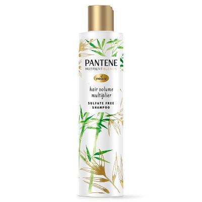 Pantene Nutrient Blends Silicone Free Bamboo Shampoo, Volume Multiplier ...