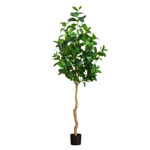 Nearly Natural 7-ft Artificial Audrey Ficus Tree : Target