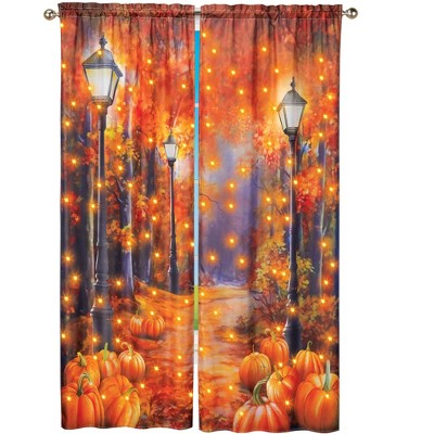 Collections Etc Harvest Pumpkin And Chickadees Braided Accent Rug 30" X ...