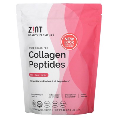 Zint Pure Grass-fed Collagen Peptides, Unflavored, 16 Oz (454 G) : Target
