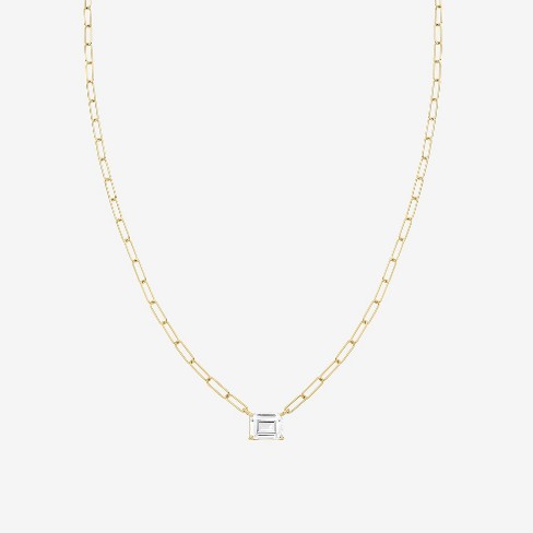 Bearfruit Jewelry Sterling Silver 18k Gold Plated Sparkle Pendant Chain ...