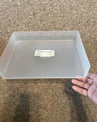 Plastic Stacking Letter Tray Clear - Brightroom™ : Target