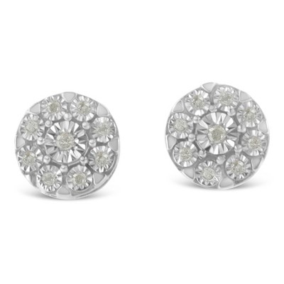 Haus of Brilliance .925 Sterling Silver 1/5 Cttw Diamond Miracle-Set ...