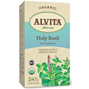 Alvita Organic Holy Basil Herbal Supplement - Balancing, Relaxation ...