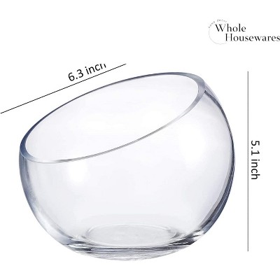 Angled Round Glass Vase - Threshold™ : Target