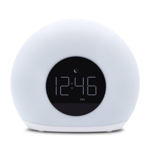 Moon Glow Alarm Table Clock With Color Changing Light - Capello ...