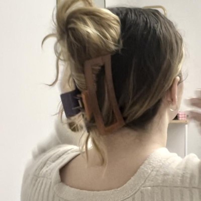 Jumbo Two-tone Claw Hair Clip - Universal Thread™ Beige/brown : Target