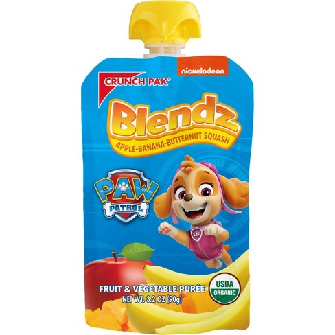 Crunch Pak Blendz Paw Patrol Gluten Free Organic Apple Banana Squash ...