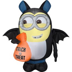 Gemmy Airblown Inflatable Minion Stuart In Devil Costume, 3.5 Ft Tall ...
