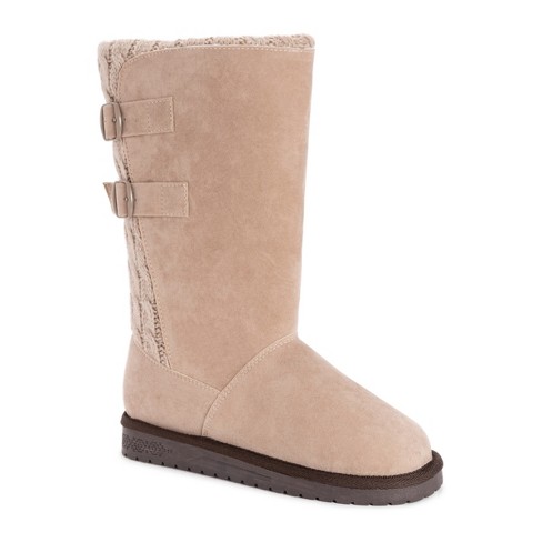 Essentials By Muk Luks Women's Jean Boots - Stone, 8 : Target