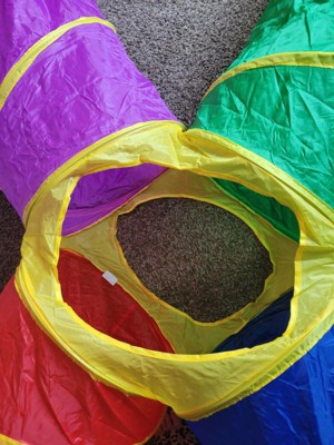 4-way Play Tunnel For Kids To Crawl Through 8 Feet Foldable Into A ...