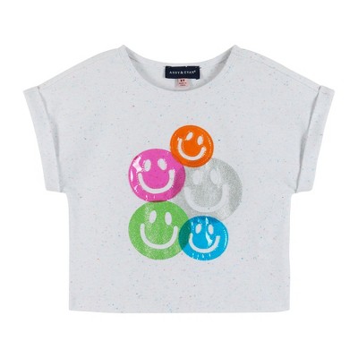 Andy & Evan Toddler Smiley Face Print Nep Tee : Target