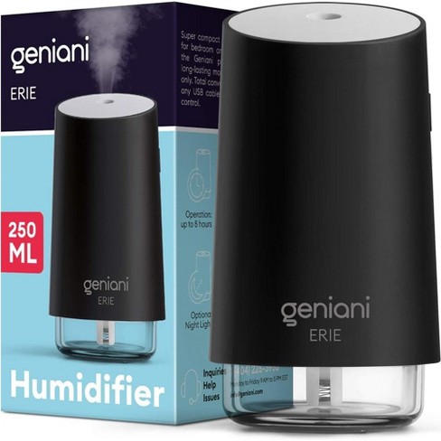 Geniani Top Fill Humidifier With Essential Oil Diffuser (black 250 Ml) : Target