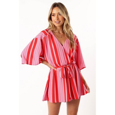Deena Romper - Pink Stripe L : Target
