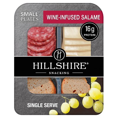 Hillshire Snacking Wine Infused Salame Cheese And Crackers Small Plate ...