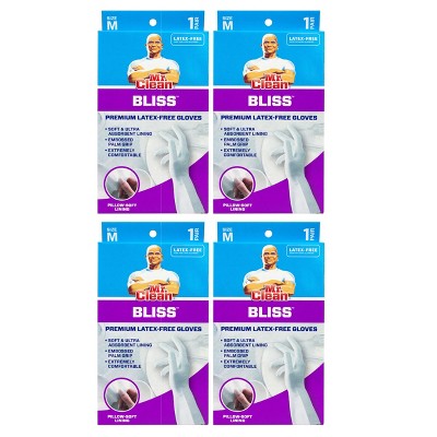Mr. Clean Bliss Premium Latex-free Gloves - 4 Pack,medium : Target