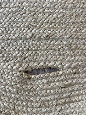 8' Round Hand Woven Rigo Jute Area Rug Black - Nuloom : Target