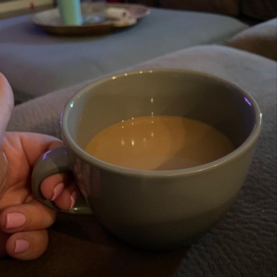 16oz Stoneware Coupe Coffee Mug Gray - Threshold™ : Target