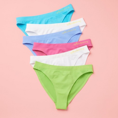 Girls' 6pk High Quality, Best Bikini Seamless Underwear By Yellowberry ...