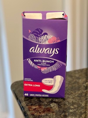 Always Dailies Extra Protection Unscented Panty Liners - Long - 108ct ...