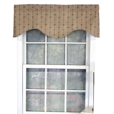 Rlf Home Modern Design Nightfall Victory Swag 3-sccop Window Valance 50 ...
