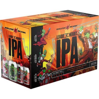 Revolution League Of Heroes Ipa Variety Beer Pack - 12pk/12 Fl Oz Cans ...