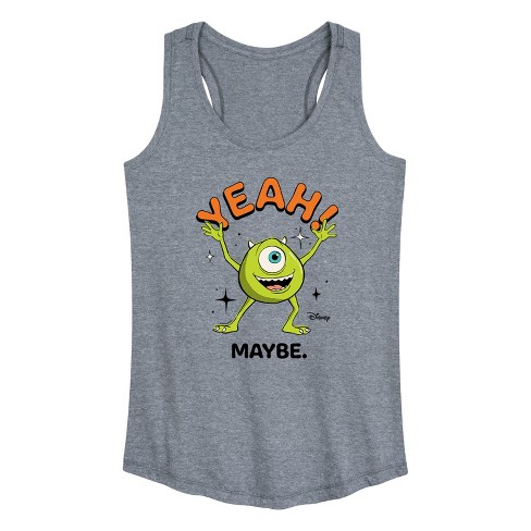 Women's - Disney - Mike Yeah Maybe Graphic Racerback Tank : Target