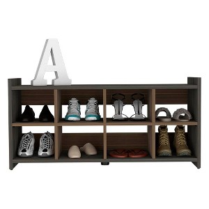 Nicbex Storage Bench Shoe Rack Stackable Storage Unit Eight Cubbies For ...