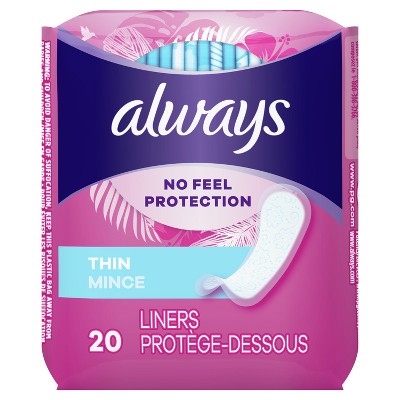 Always Radiant Regular Wrapped Panty Liners - Unscented - 96ct : Target