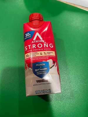 Atkins Strong 30g High Protein Shake - Vanilla - 44 Fl Oz/4pk : Target