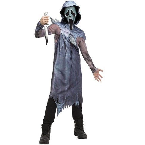 Dead By Daylight Icebound Phantom Ghost Face Boys' Costume, Medium (8 ...