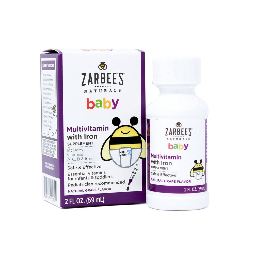 UPC 898115002824 - Zarbee's Naturals Baby Multivitamin with Iron ...