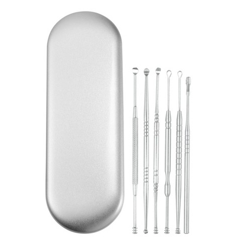 Unique Bargains Stainless Steel Ear Cleansing Tool Set Ear Care Set ...