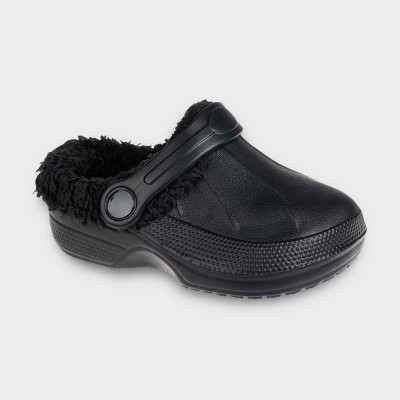 FOAMWALK Toddler Boy's Furry Little Solid Clog with Faux Shearling ...