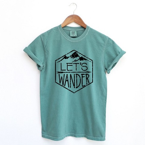Simply Sage Market Women's Let's Wander Short Sleeve Garment Dyed Tee - 2xl - Light Green : Target