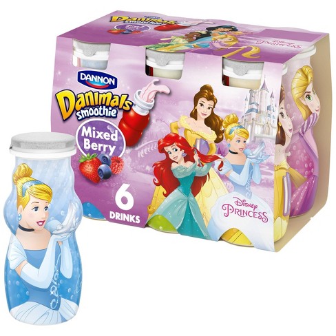 Danimals Mixed Berry Kids' Smoothies - 6ct/3.1 Fl Oz Bottles : Target