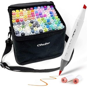Ohuhu 120 Colors Alcohol Markers - Brush & Chisel Dual Tips- Honolulu ...
