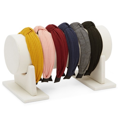 Headband Velvet Jewelry Organizer, Beige T Bar Jewelry Stand For ...