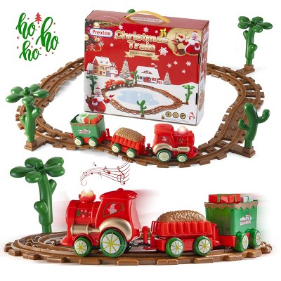 Prextex Kids Musical Train Set For Kids With Christmas Themed Music- 27 ...