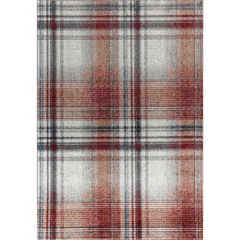 Rugs America Jaelyn Plaid Contemporary Area Rug : Target