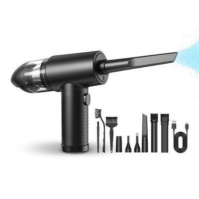 Hom Air Duster & Mini Vacuum Cleaner Kit - 7 Attachments, For Computer ...