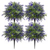 Faux Plants, 4 Pack 24 Inch Artificial Lavender Bushes with Stakes, UV ...
