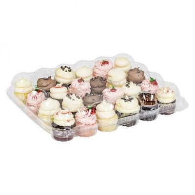 Inno-Pak 24 Count Mini Cupcake Container Clear PET - 110 ct : Target