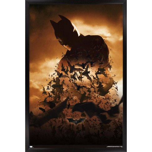 Trends International Dc Comics Batman Begins - Batman One Sheet Framed ...