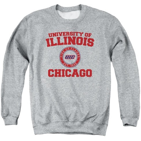 University Of Illinois Chicago Official Circle Logo Adult Crewneck ...